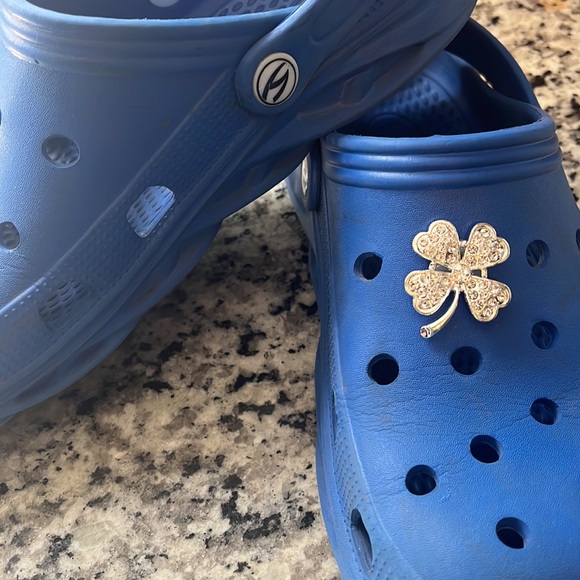 Jibbitz | Accessories | Four Leaf Clover Croc Charm With Rhinestones 22 ...